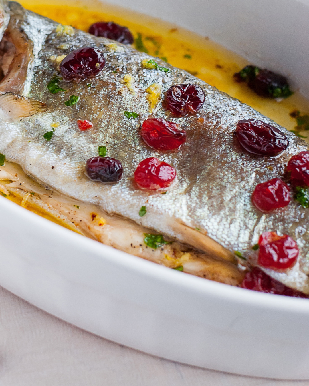 Trout with Caramelized Cherries | Idaho Preferred