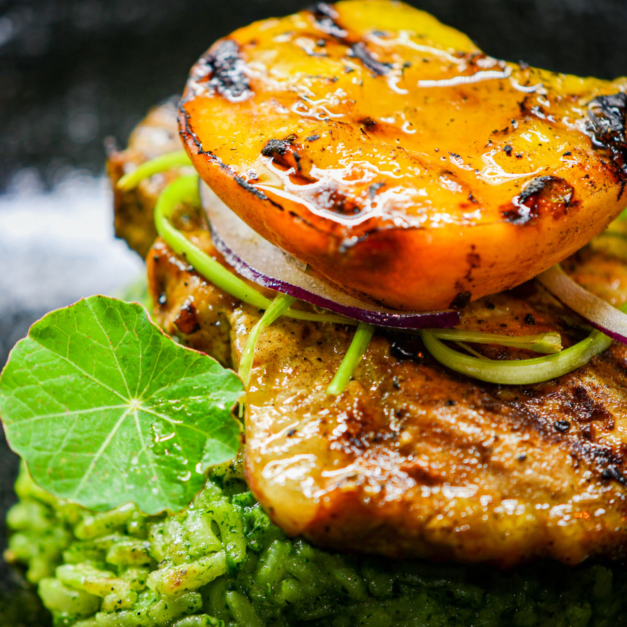 Grilled Beef Tri-Tip with Chimichurri Sauce and Potato and Vegetable ...