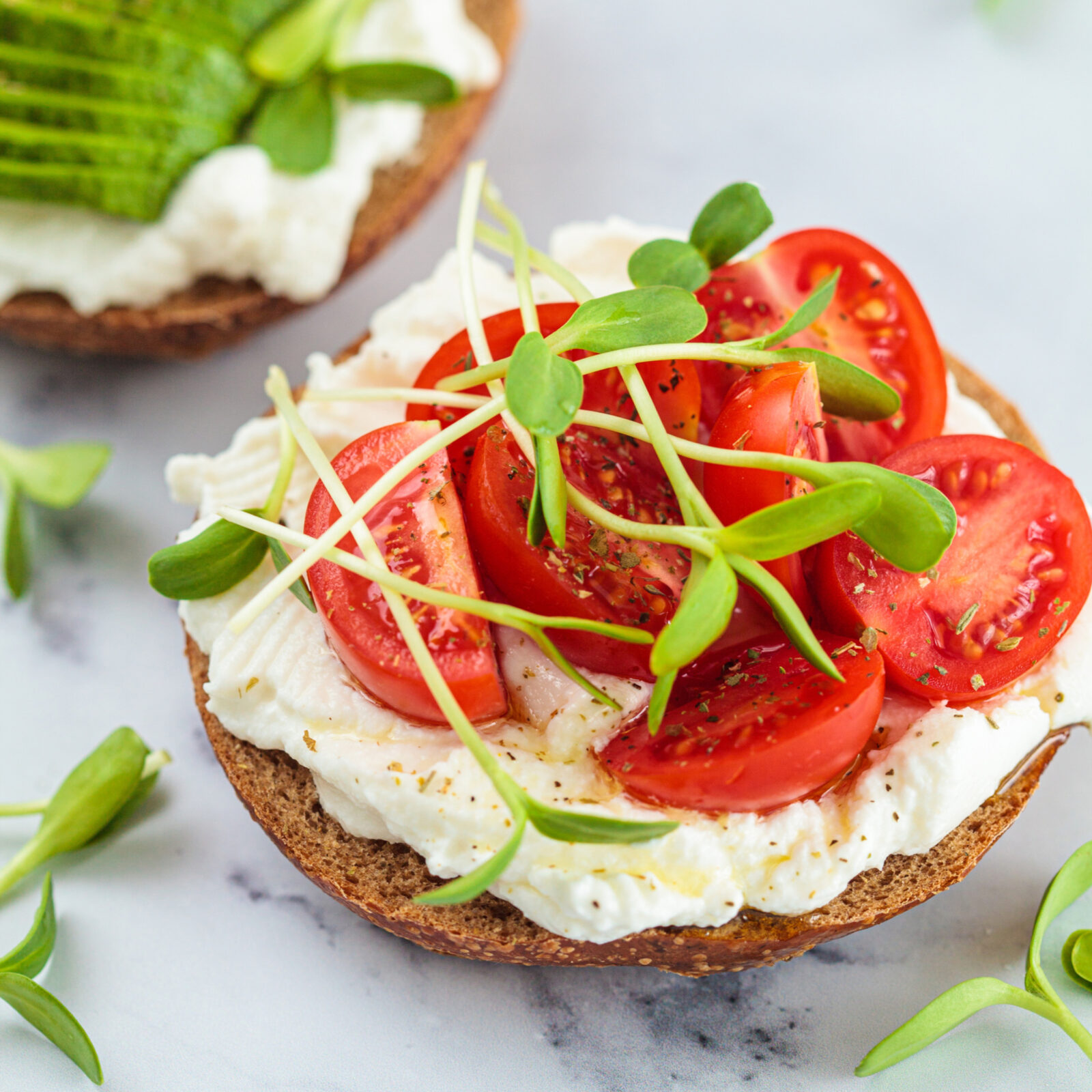 Creamy Labneh Breakfast Bagel | Idaho Preferred