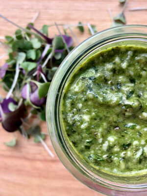 Sunflower Microgreen Pesto | Idaho Preferred